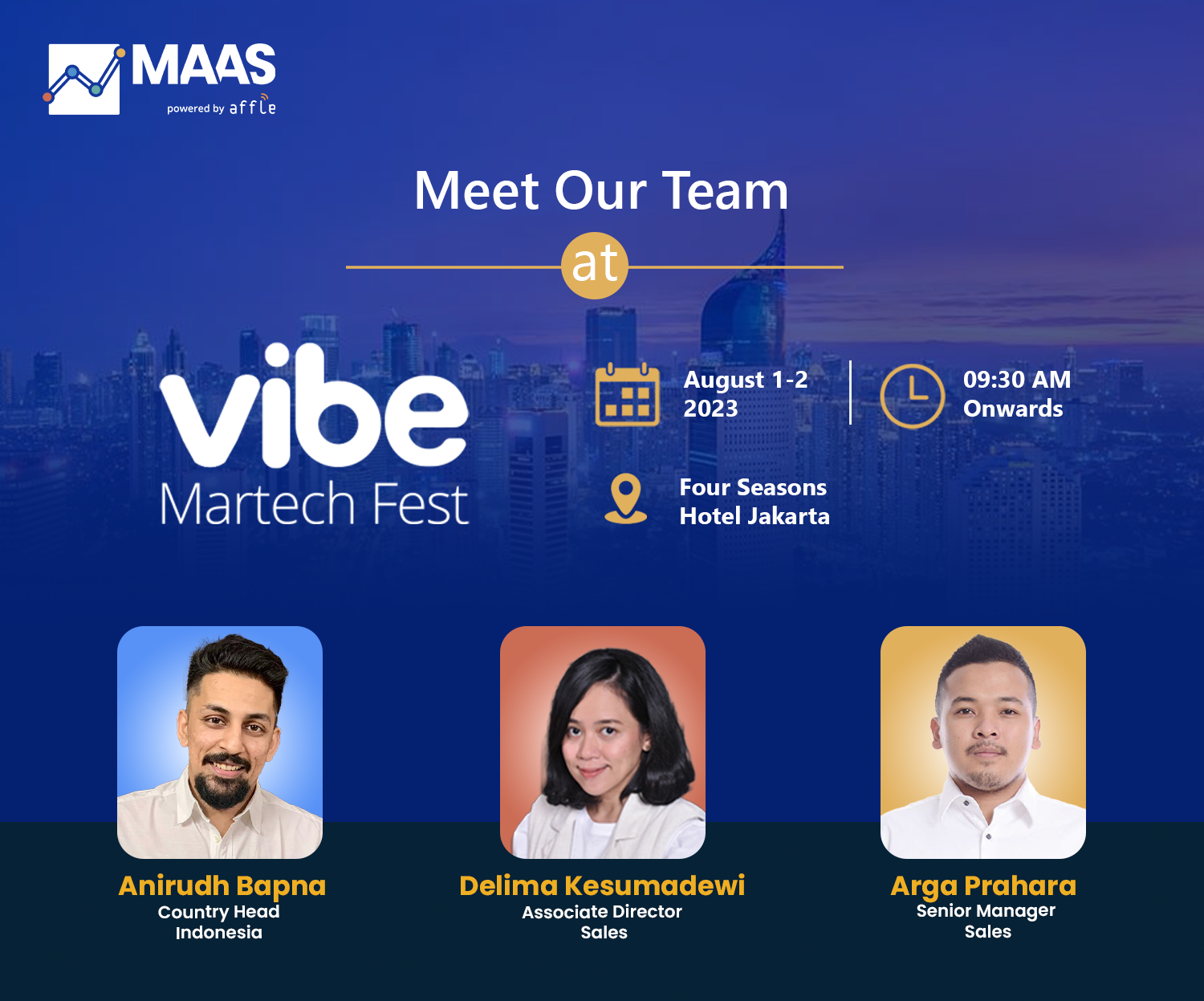Meet team MAAS at Vibe Martech Fest Indonesia